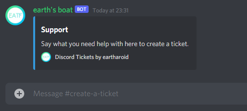 Discord Tickets - Create a panel