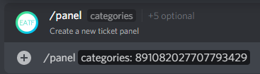 Discord Tickets - Create a panel