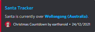 Discord bot • Christmas Countdown
